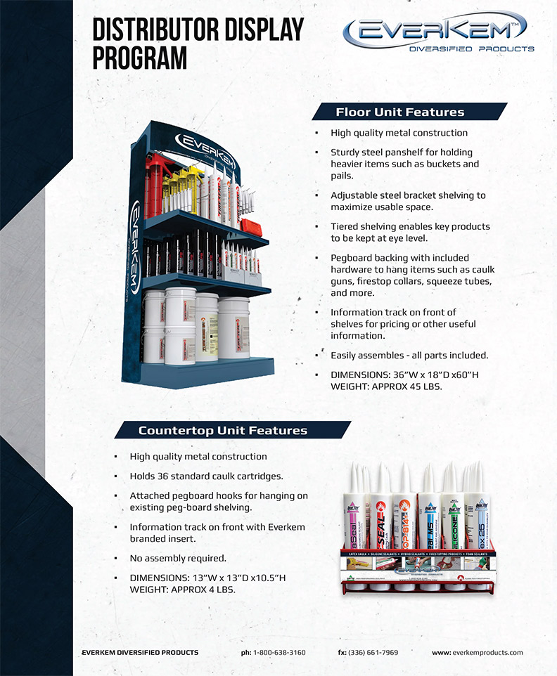 Distributor Display & Merchandising Program - Everkem Diversified Products